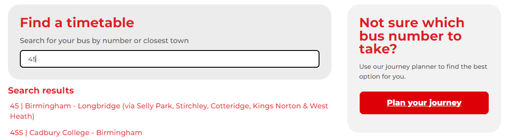 How do the timetable pages work?